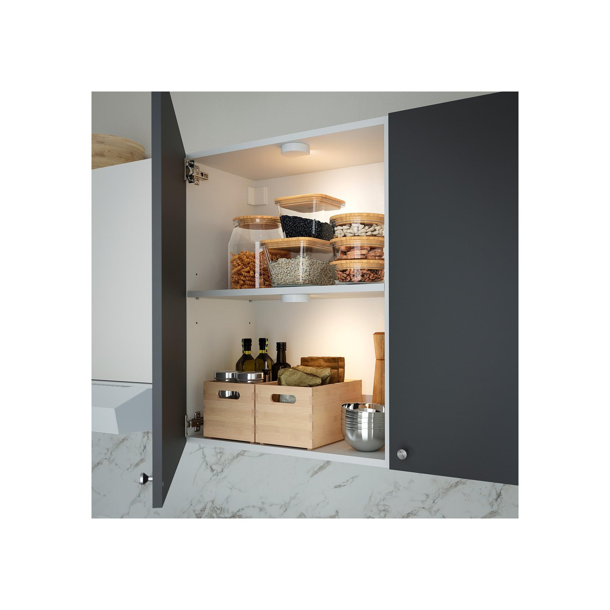 GÖMPYSSLING white 7 cm LED cabinet lighting with sensor - 80602375 | IKEA