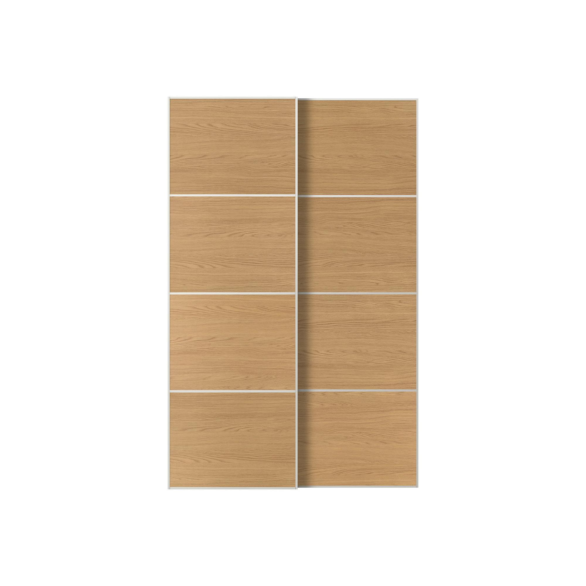MEHAMN beyaz-meşe görünümlü 150x236 cm sürgü kapak - 09609159 | IKEA