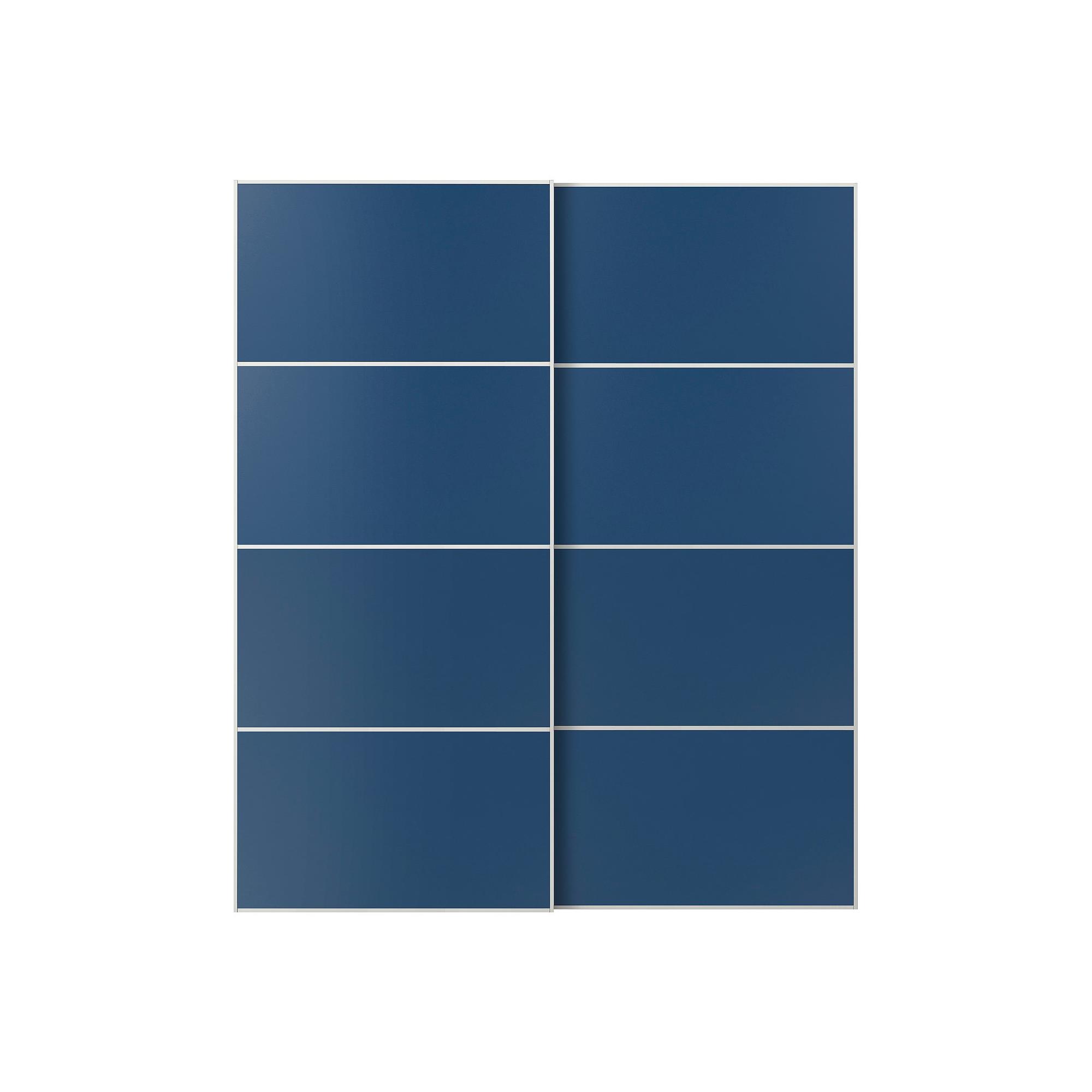 MEHAMN white-blue 200x236 cm pair of sliding doors - 59609147 | IKEA
