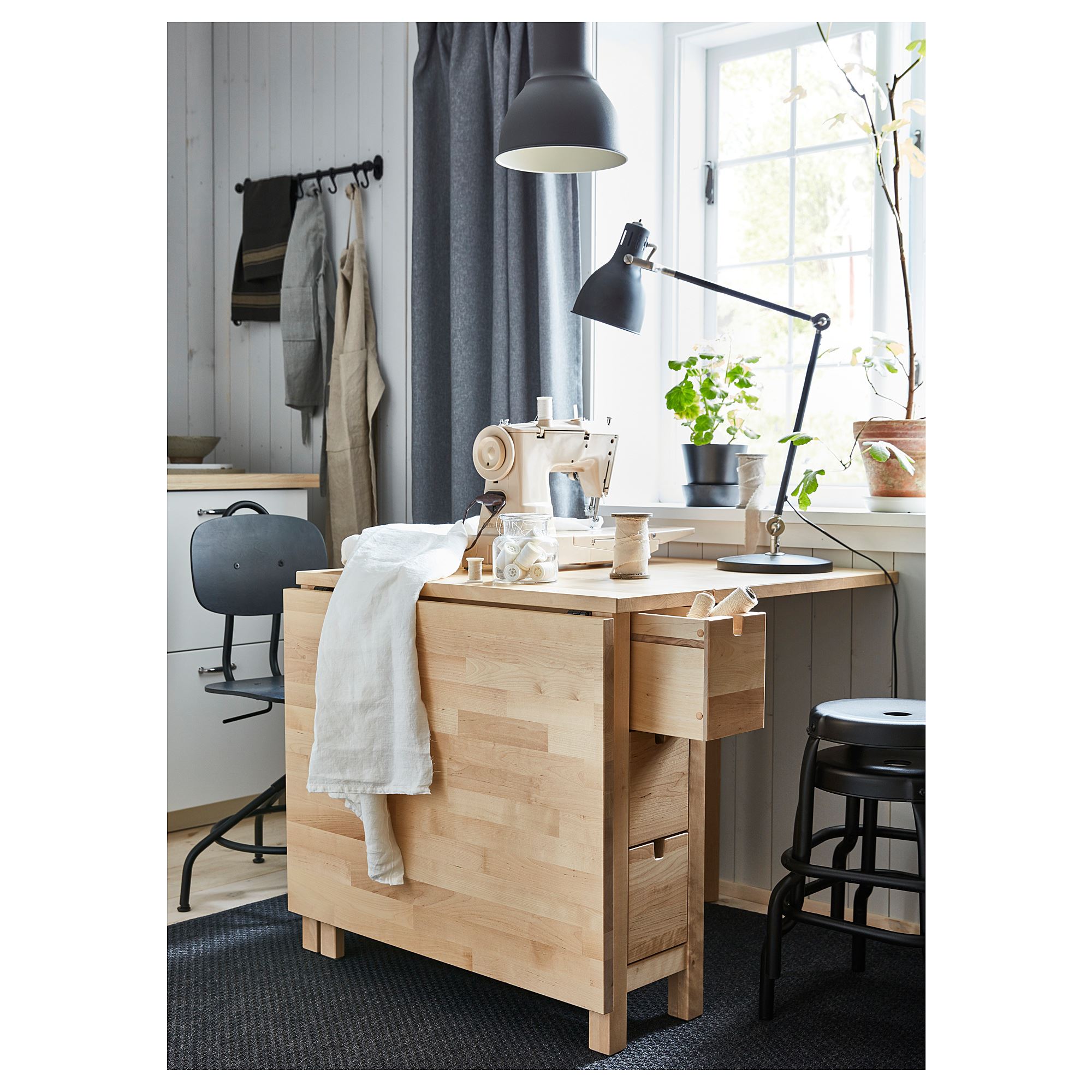 NORDEN birch seats 2-4 folding kitchen table - 90423887 | IKEA