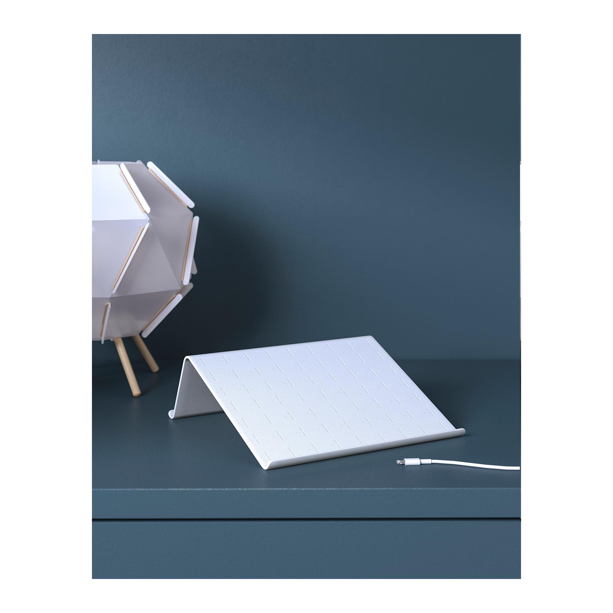 ISBERGET beyaz 25x25 cm telefon/tablet standı - 20302596 | IKEA