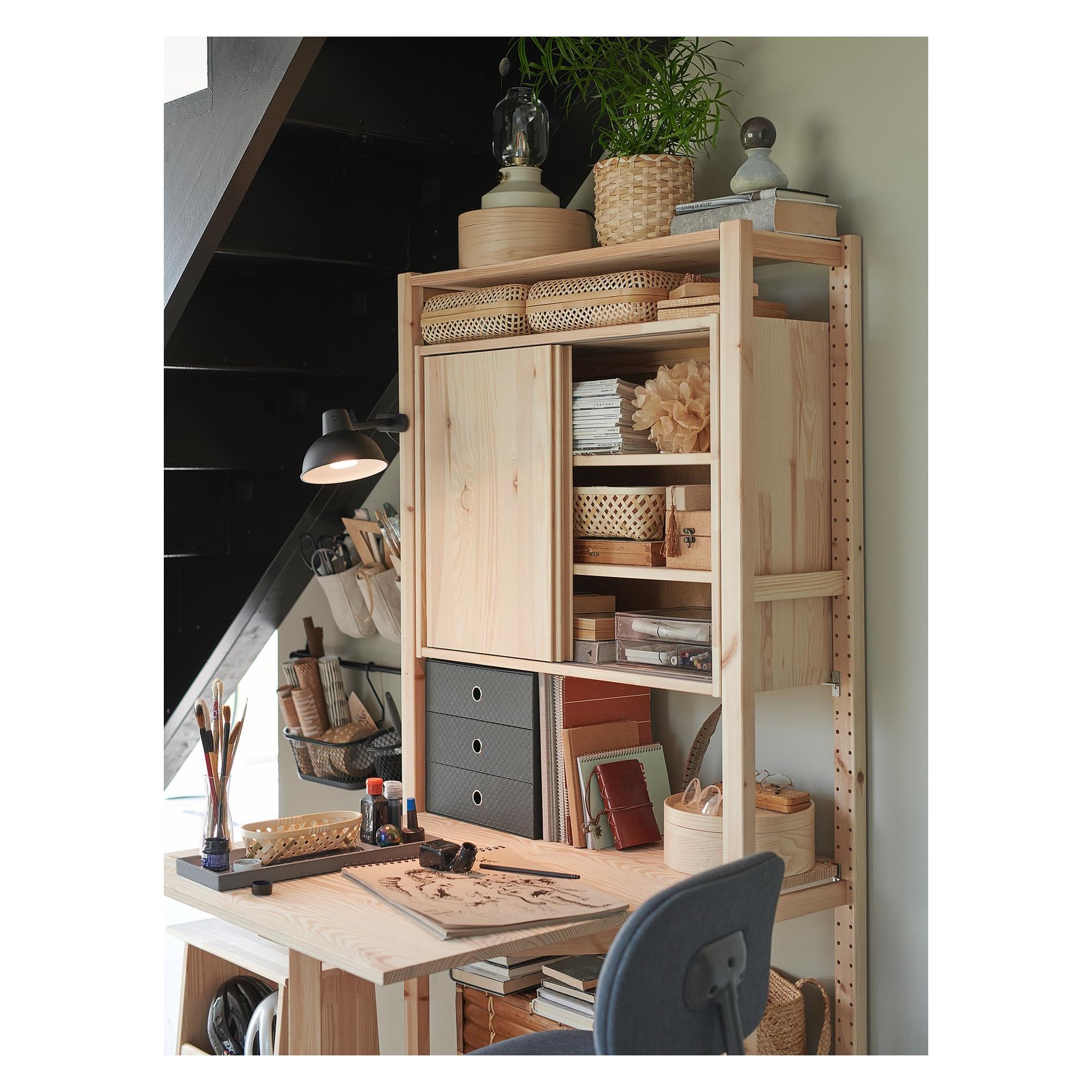 IVAR pine 80x30-91 cm folding table - 40512466 | IKEA