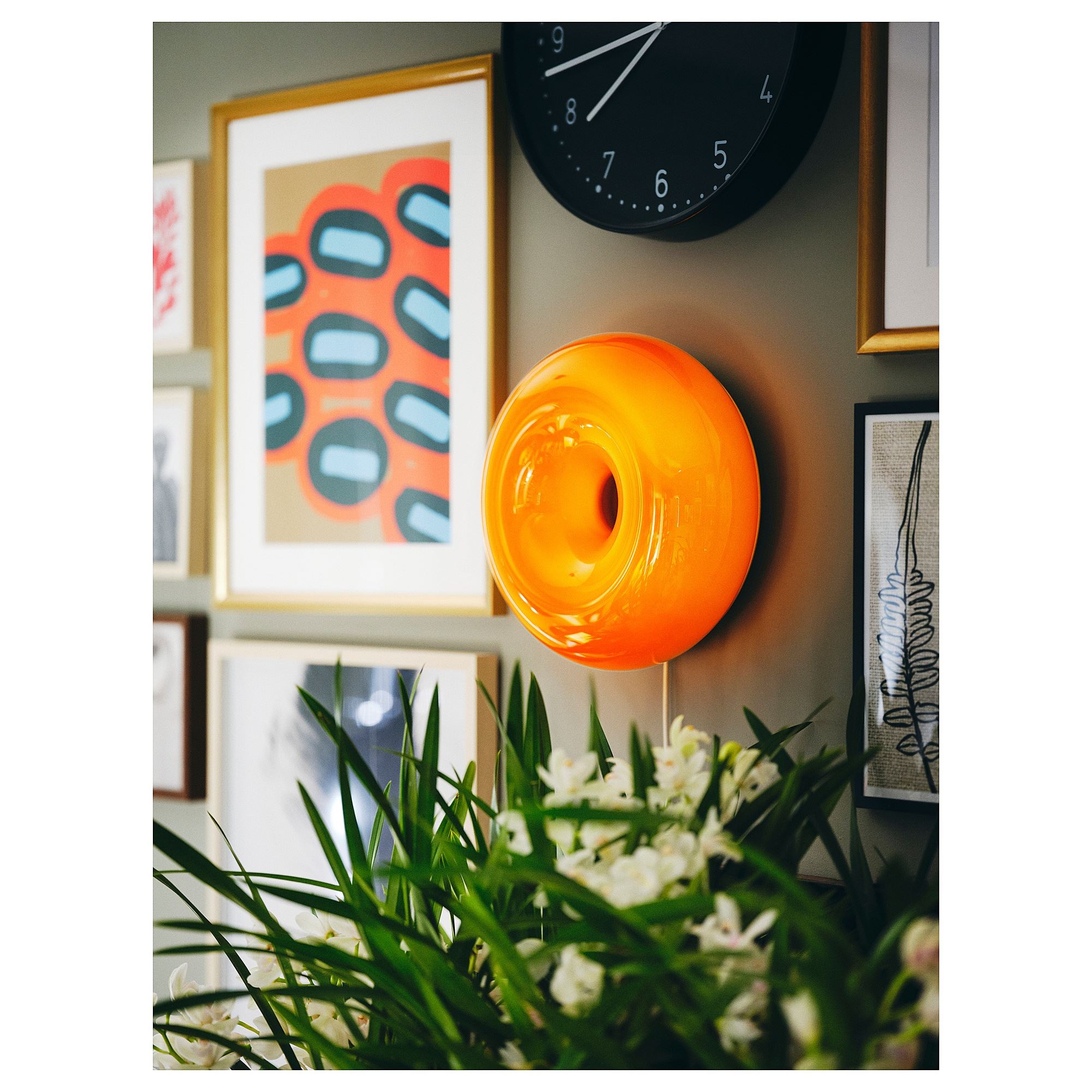 VARMBLIXT orange table lamp - 80499199 | IKEA