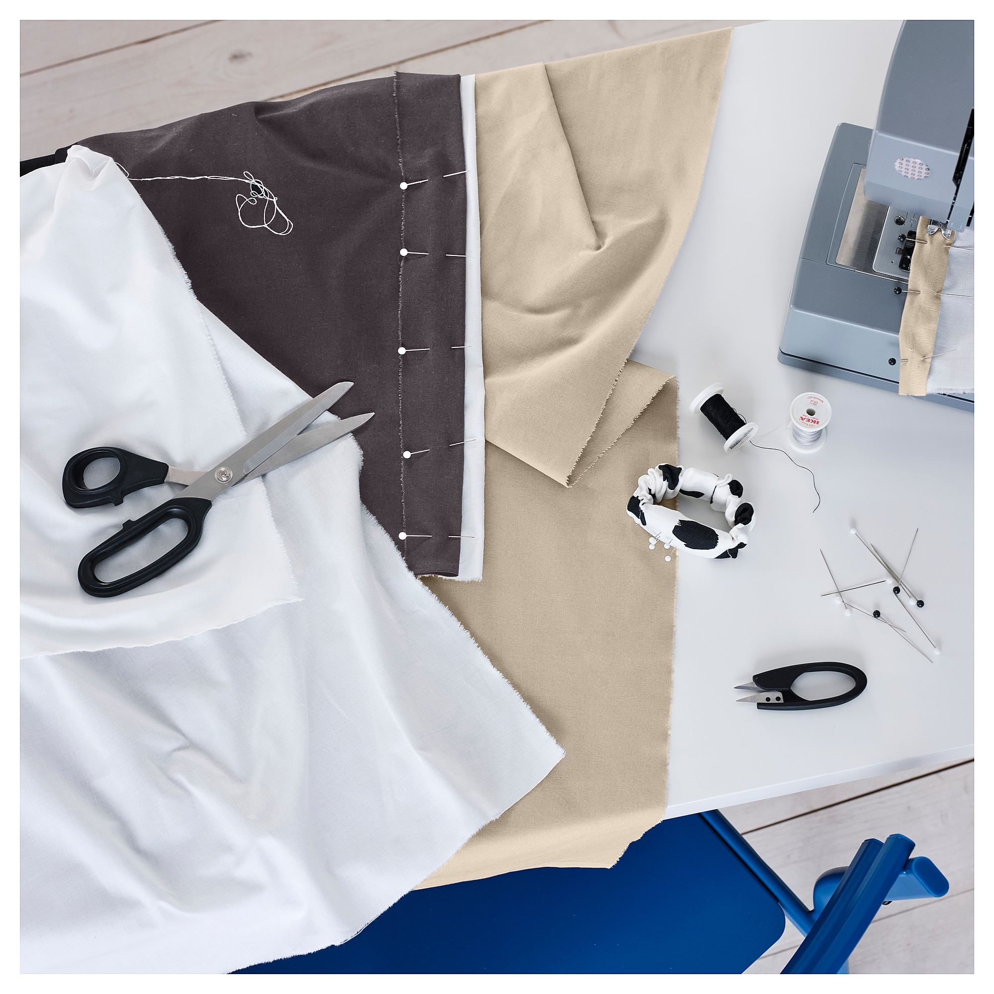 DITTE beyaz 150x300 cm kesilmiş kumaş - 30585830 | IKEA