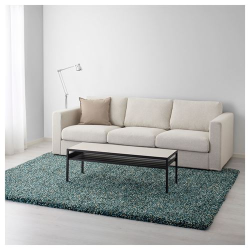 VINDUM blue/green 200x270 cm large rug - 70344985 | IKEA