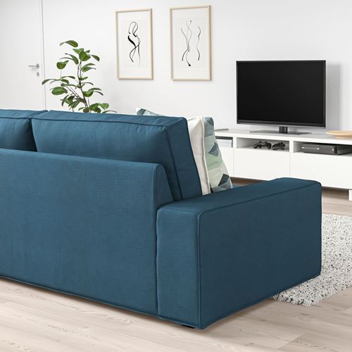 KIVIK hillared koyu mavi 3'lü kanepe - 09193754 | IKEA