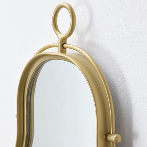 ANGABODA altın rengi 43x28 cm duvar aynası - 00493629 | IKEA