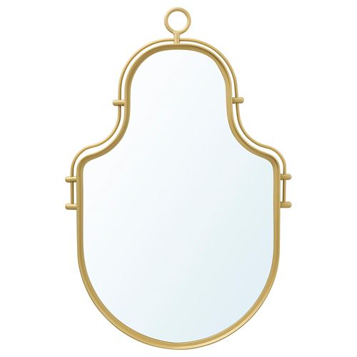 ANGABODA altın rengi 43x28 cm duvar aynası - 00493629 | IKEA