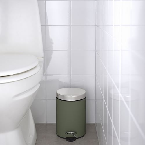 EKOLN grey-green 3 l waste bin - 60496804 | IKEA