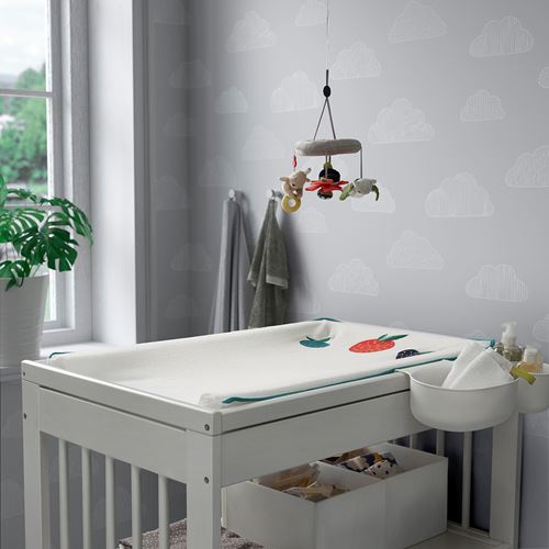 VADRA white 74x48 cm cover for babycare mat - 70462605 | IKEA