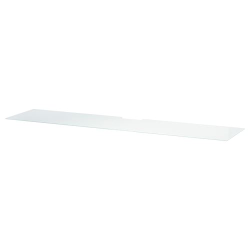 BESTA glass white 180x40 cm top panel | IKEA