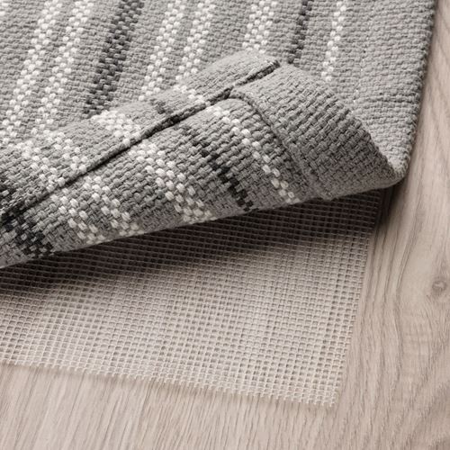 TRANSPORTLED grey-striped 50x80 cm small rug - 90537431 | IKEA