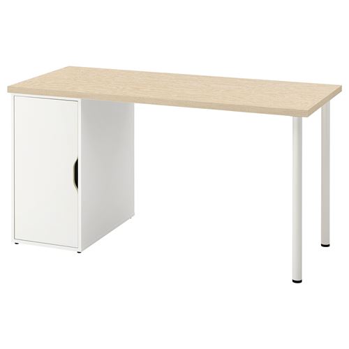 ALEX lively pine effect-white 140x60 cm desk - 89521718 | IKEA