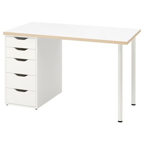 LAGKAPTEN/ALEX black-white 120x60 cm desk - 09553143 | IKEA