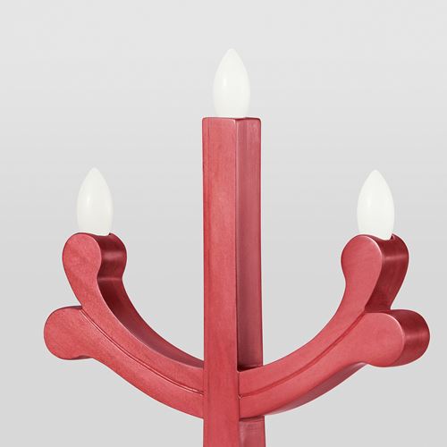 STRALA red 47 cm LED candelabra - 10582446 | IKEA