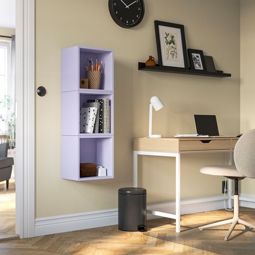 EKET pastel lilac 70x25x105 cm Wall-mounted cabinet combination ...